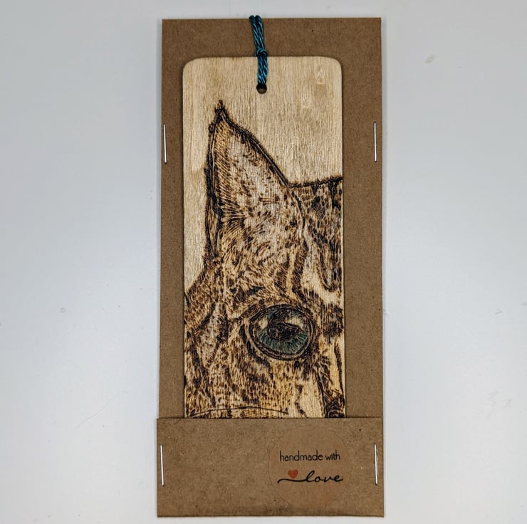 Cat wooden bookmark, pyrography gift for a cat... - Folksy