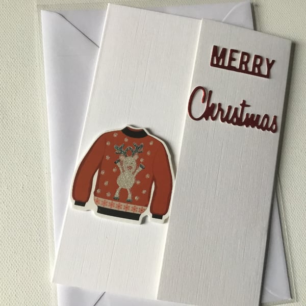 Christmas jumper card. Christmas card. Christma... - Folksy
