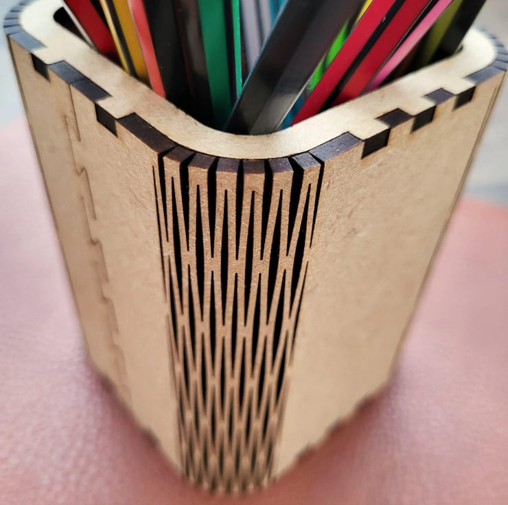 PEN POT - Rounded Edge Laser cut Home Office Of... - Folksy