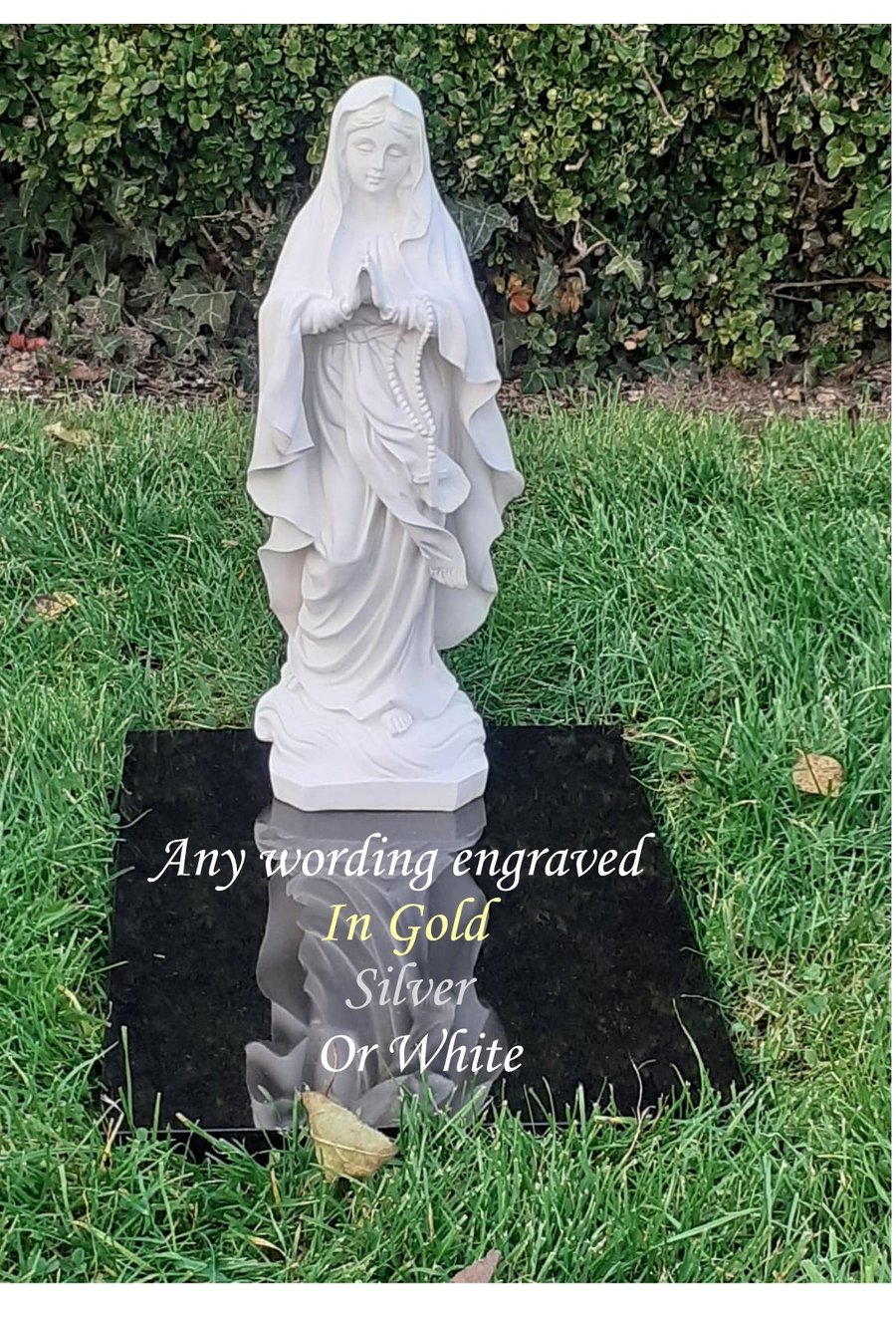 FLAT GRAVE STONE Headstone Granite Cemetery Hea... - Folksy