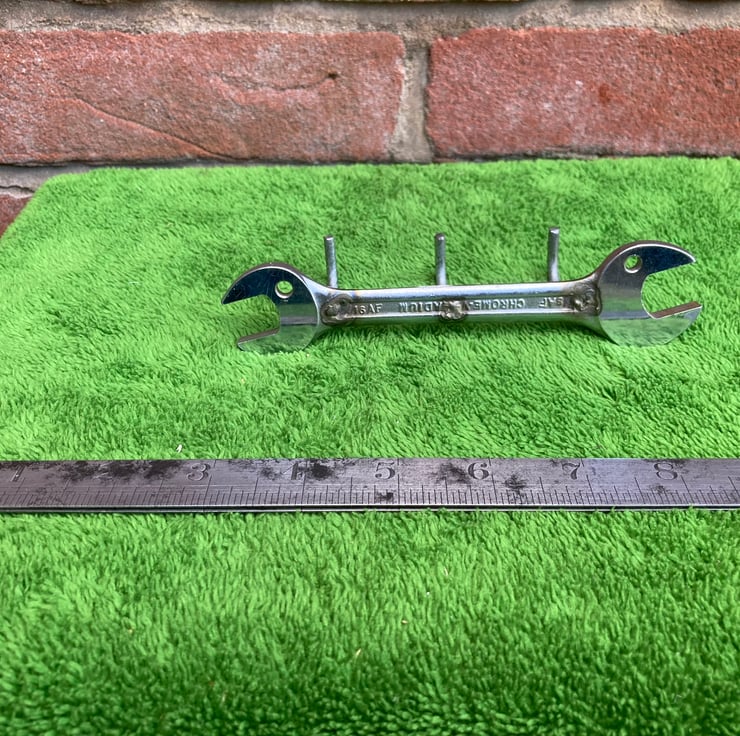 Key Rack, 3 Hooks, Upcycled Vintage Gordon Spanner - Folksy