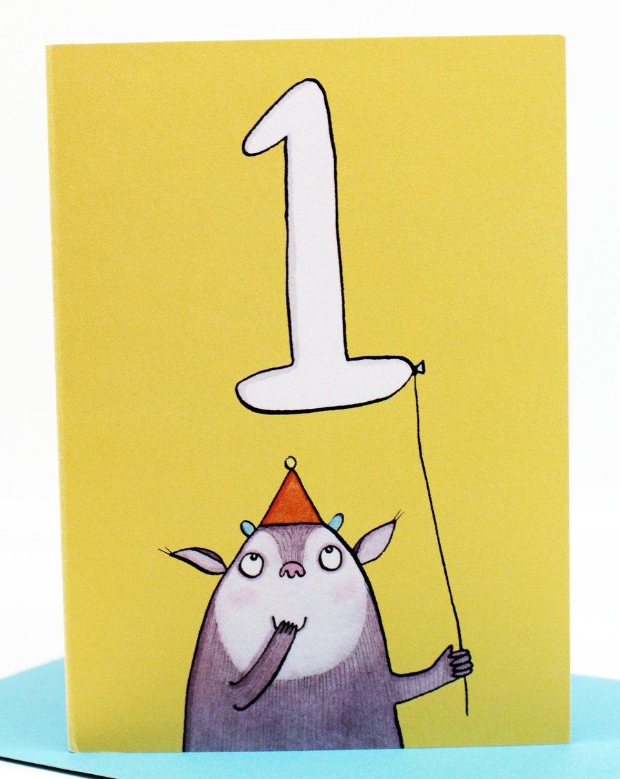First birthday, Happy birthday, one year old, C... - Folksy
