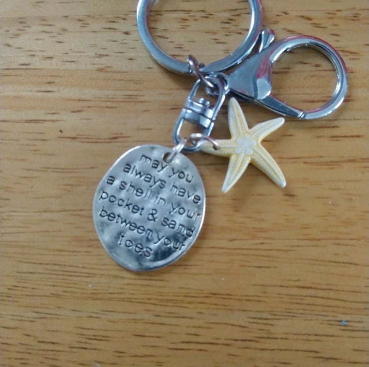 Starfish keyring - Folksy