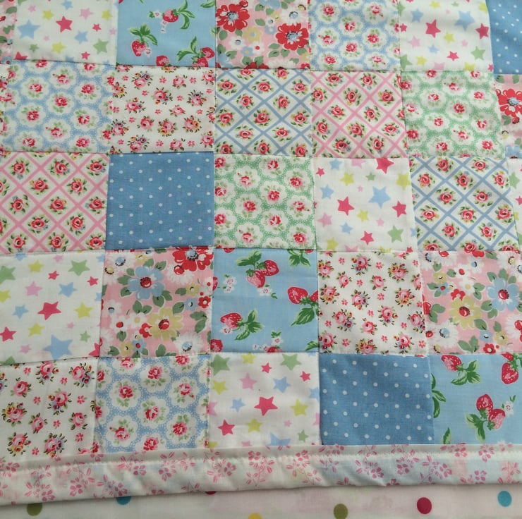 Patchwork quilted girls baby pram, car seat b... - Folksy