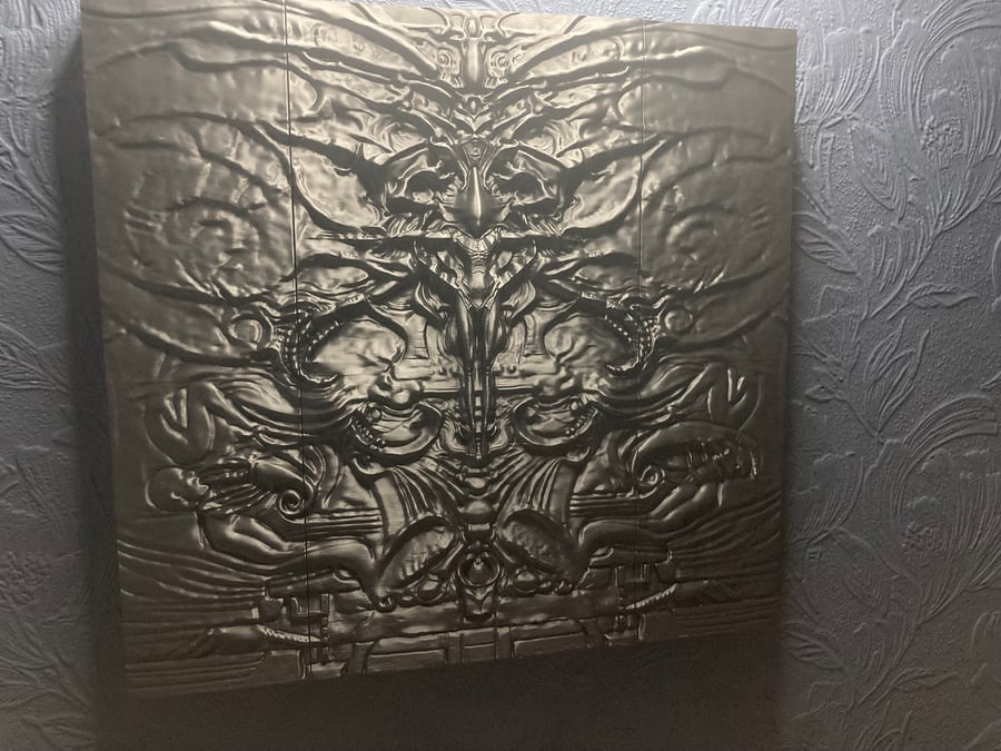 Alien Mural Deacon Wall Art 3d Printed, Black, ... - Folksy
