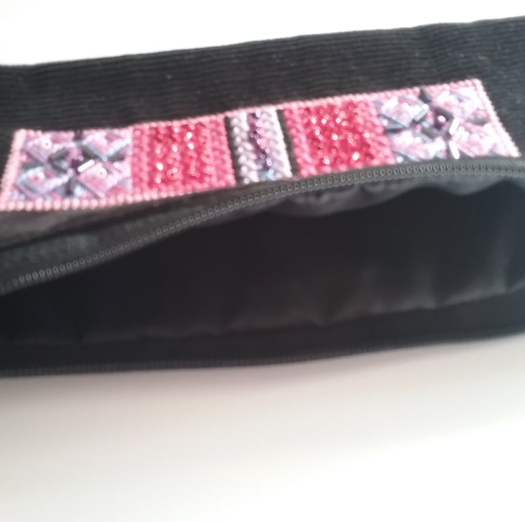 embroidered and beaded pencil-case - Folksy