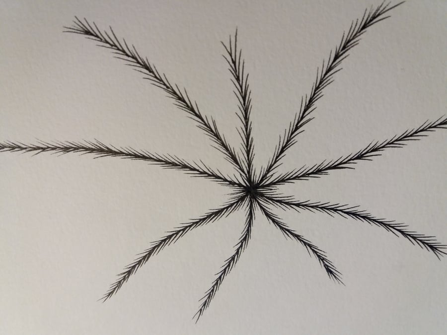 Little creature - small black and white origina... - Folksy