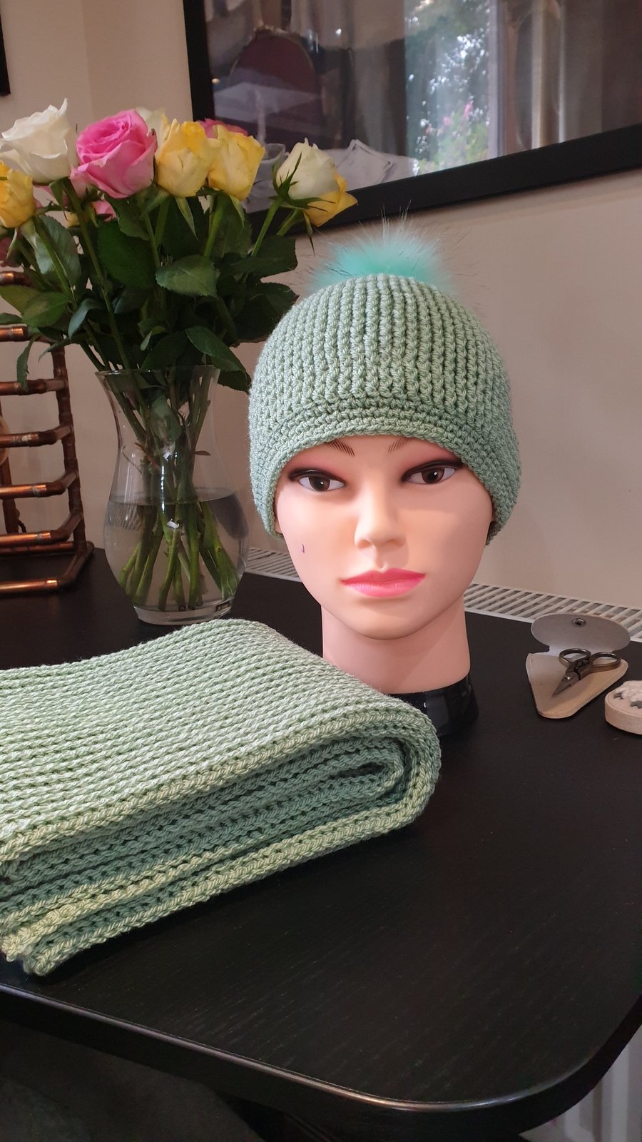 Hat & Scarf set. - Folksy