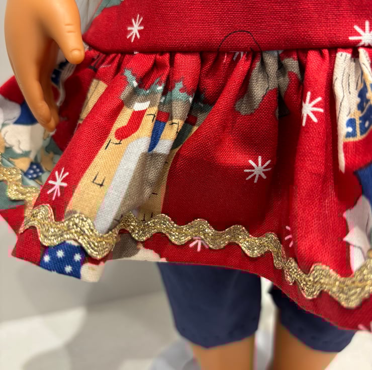 Red Christmas Tunic Dress - Folksy