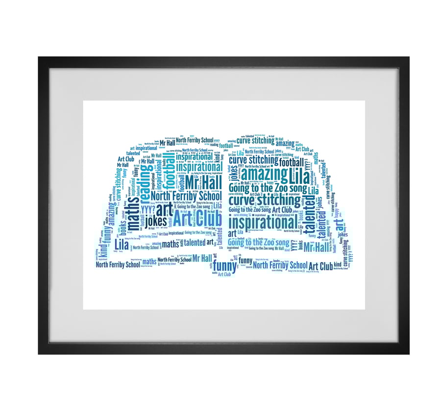 Personalised Best Teacher Book Design Word Art ... - Folksy