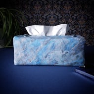 Rectangular Fabric Tissue Box Cover - Light Blu... - Folksy