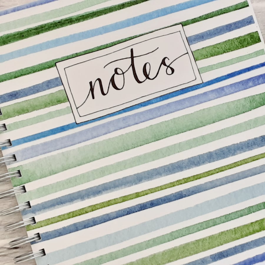 Ocean Spots Handmade Notebook - Folksy