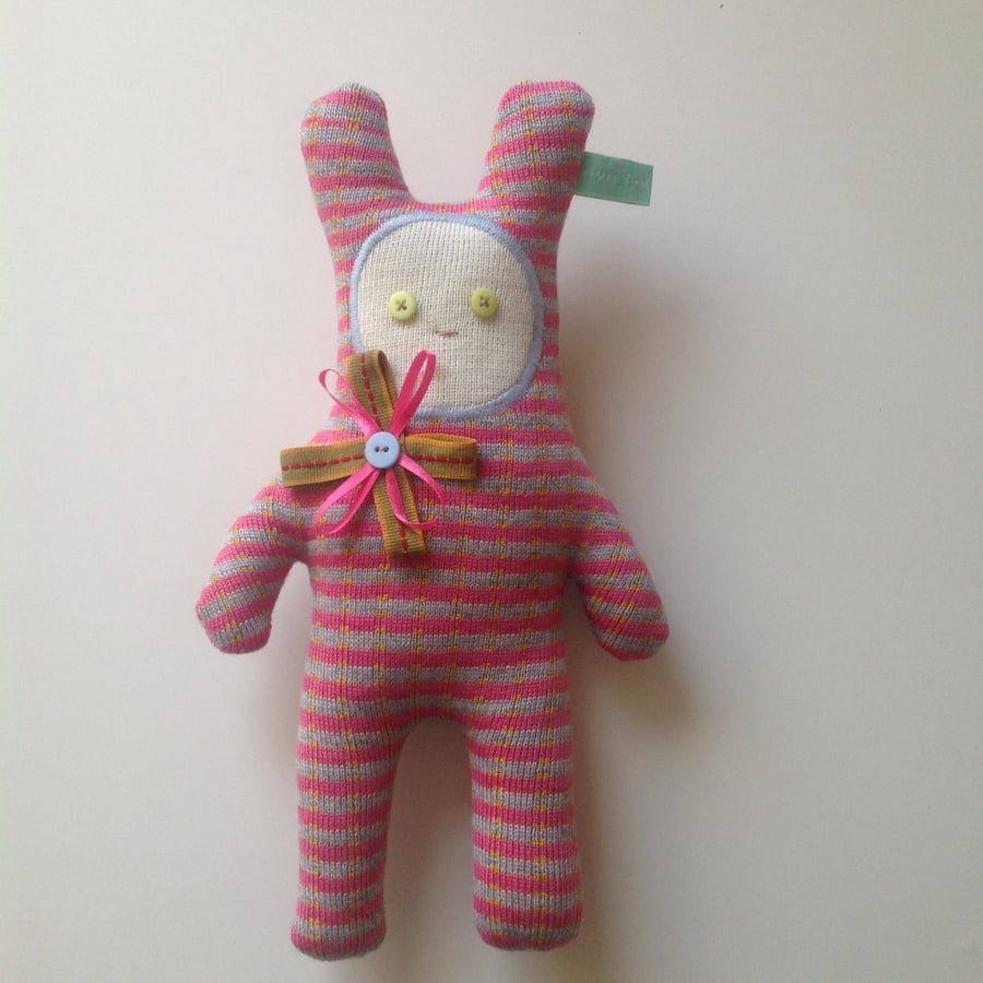 Mini Knitted Bunny Bear - Folksy