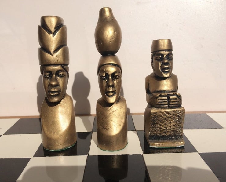 Tribal African Chess Set (Chess Pieces Only) - Folksy