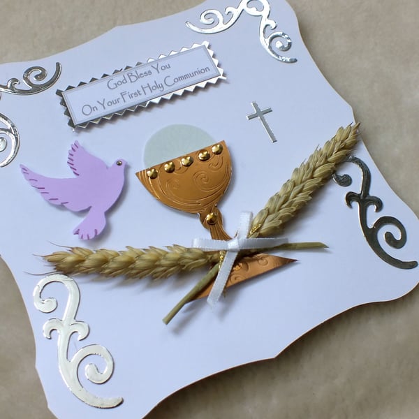 First Holy Communion Handmade Card - Folksy