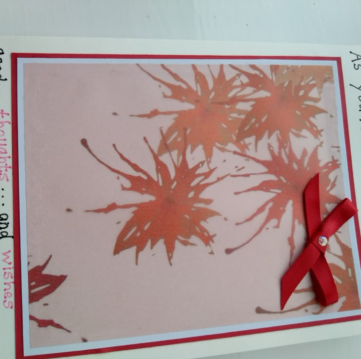 Red get well after your operation card - Folksy