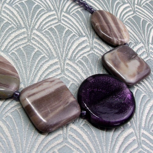 Jasper Necklace, Handmade Jasper Gemstone Neckl... - Folksy