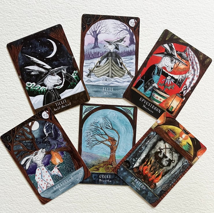 White Hare Wisdom, magical beautifully illustra... - Folksy