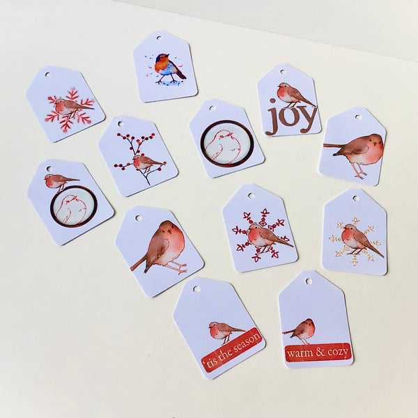 Mini Xmas Gift Tags,Message Tags, pk of 30, Xma... - Folksy