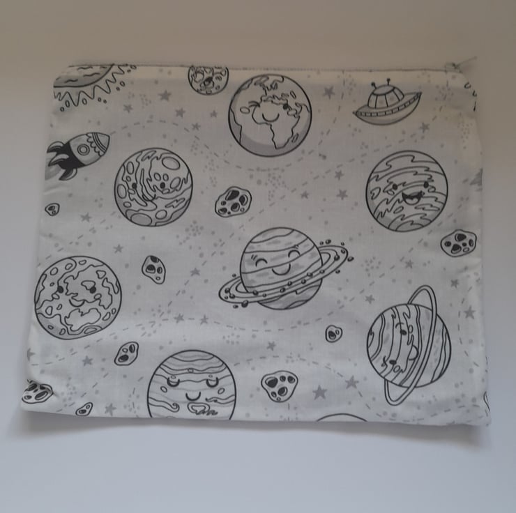 Solar System Pencil Case to Colour, Letterbox Gift - Folksy