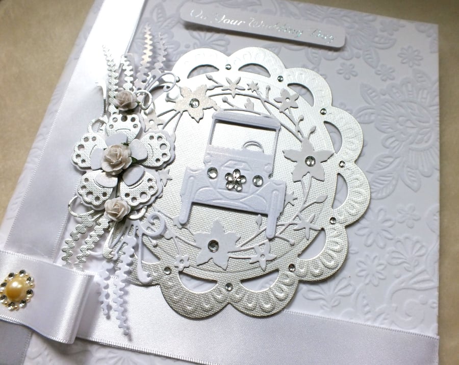 Luxury Handmade Wedding Card - Folksy