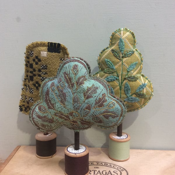 Set of three lovely trees - set 7 - Folksy