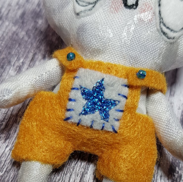 Miniature Moon Doll, Copernicus - Folksy