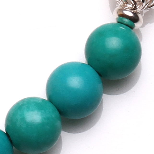 Turquoise Semi-Precious Stone Bracelet - Folksy