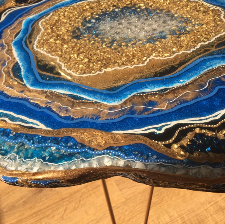 Geode Resin table, Exclusive, unique, Statement... - Folksy