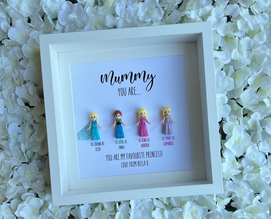Lego Disney Princess Minifigures Frame - Folksy