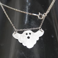 Sterling Silver Ghost Pendant - Folksy