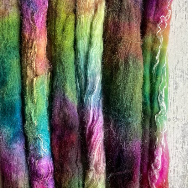 Faery fluff spinning felting fibre pack Forest ... - Folksy
