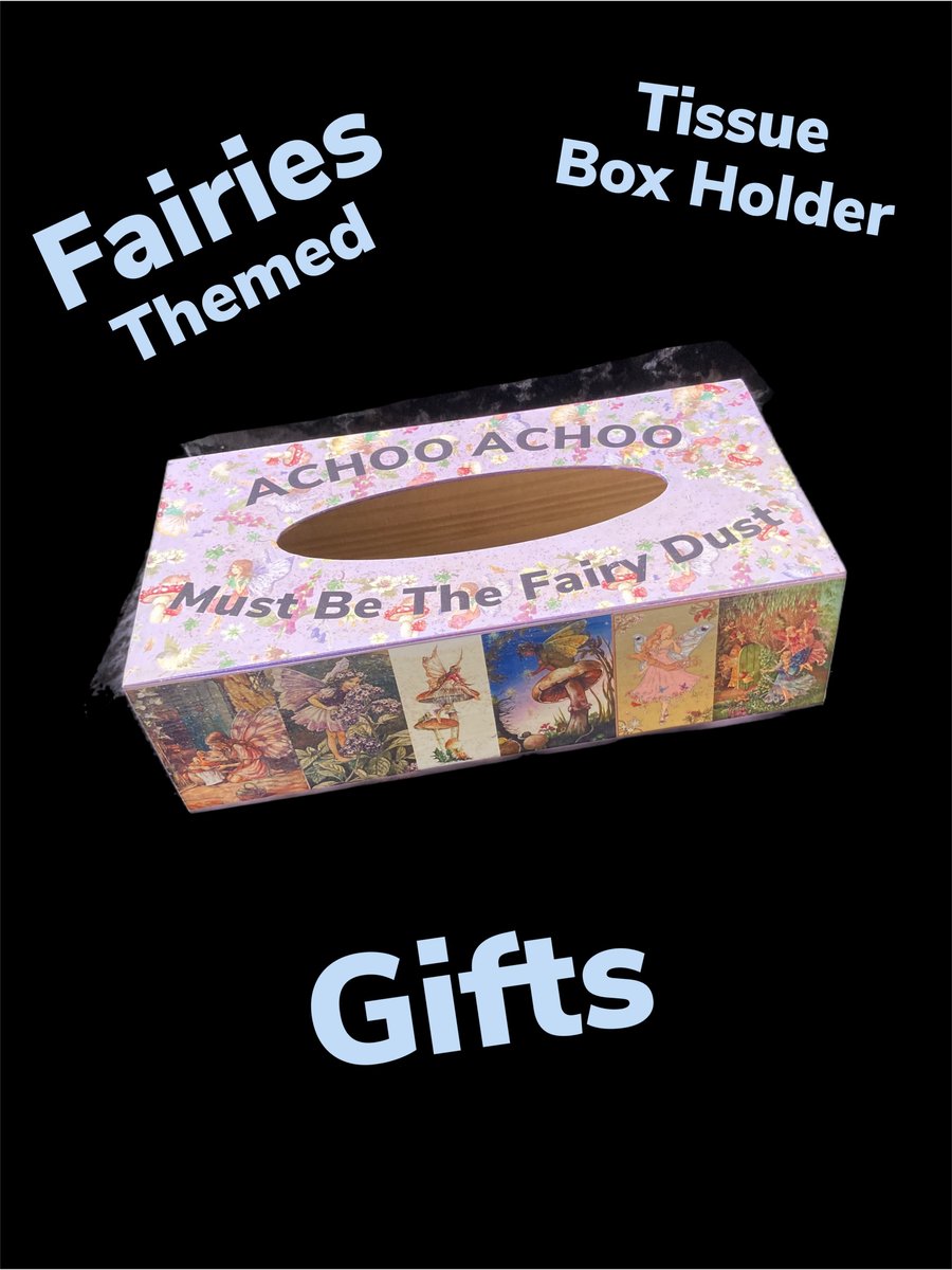 Fairy Themed Tissue Box Holder - Folksy
