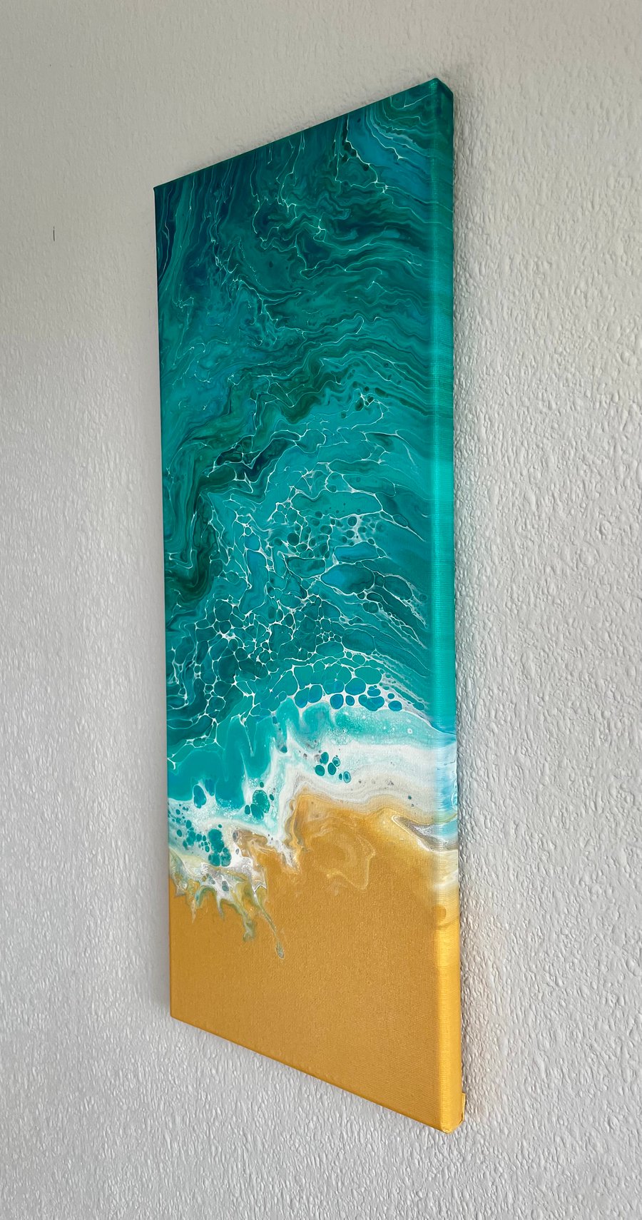 Beach Seaside Original Abstract Painting Wall Art - Folksy