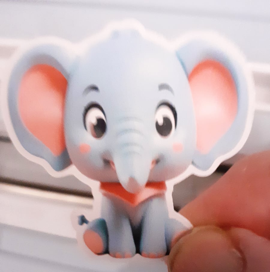 Cute Waterproof Vinyl Baby Elephant Stickers fo... - Folksy