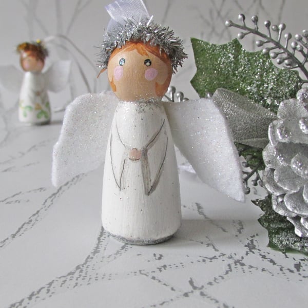 Peg Doll Christening Angel Folksy