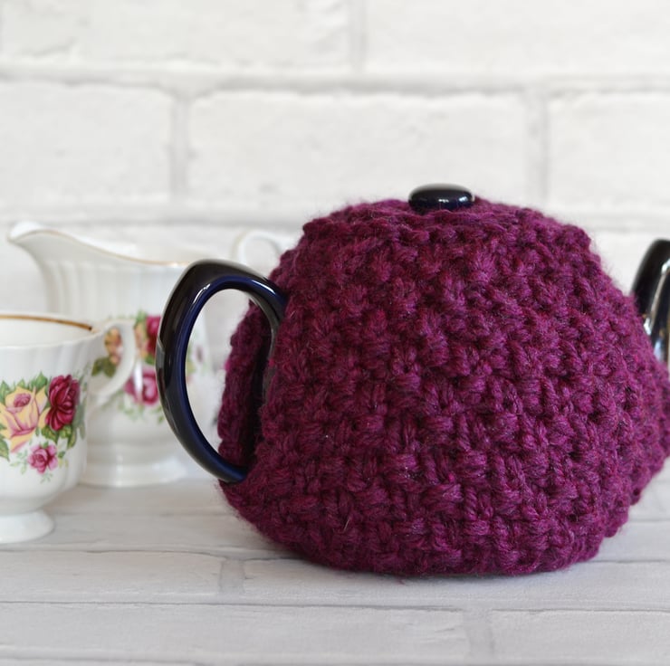 Tea Cosy Cover 24 Colours Super Chunky Knitted ... - Folksy