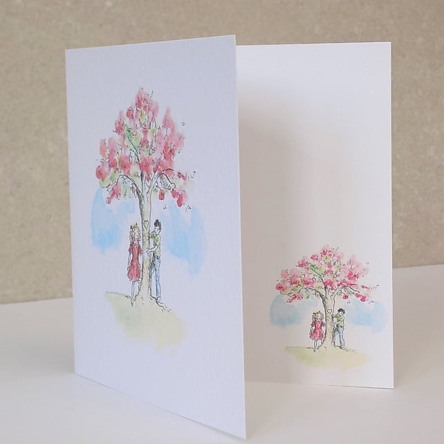 Greeting card - Blossom Tree - Folksy