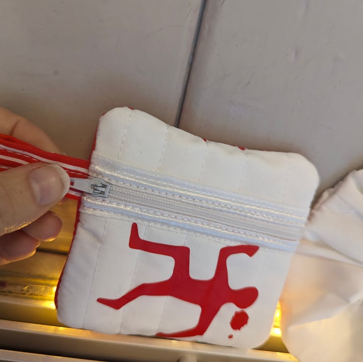 Blood spatter Hair bobble scrunchie purse horro... - Folksy