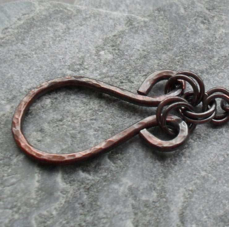 Copper Drop Earrings Vintage Style - Folksy