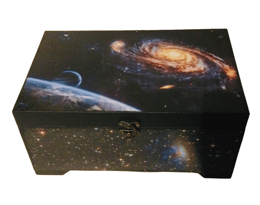 Solar system designed storage box with removabl... - Folksy