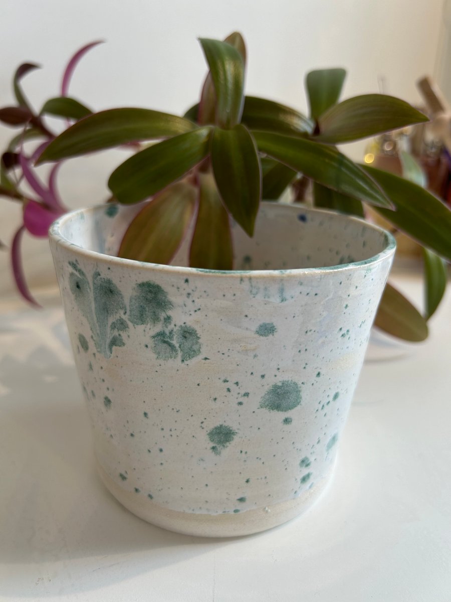 Hand thrown pot - Folksy