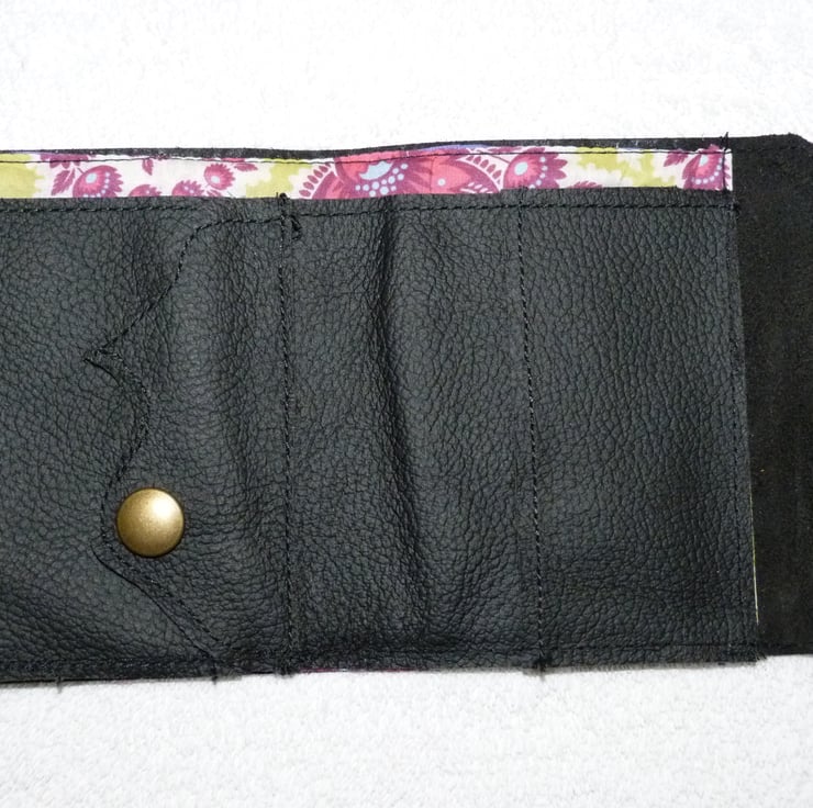 Leather Wallet with Inner Purse and Card Holder... - Folksy