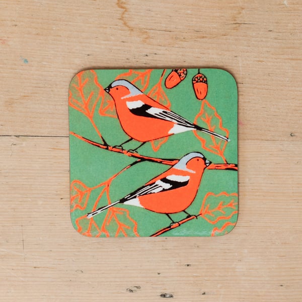 Coaster, Bird Coaster, Chaffinch Coaster - Folksy