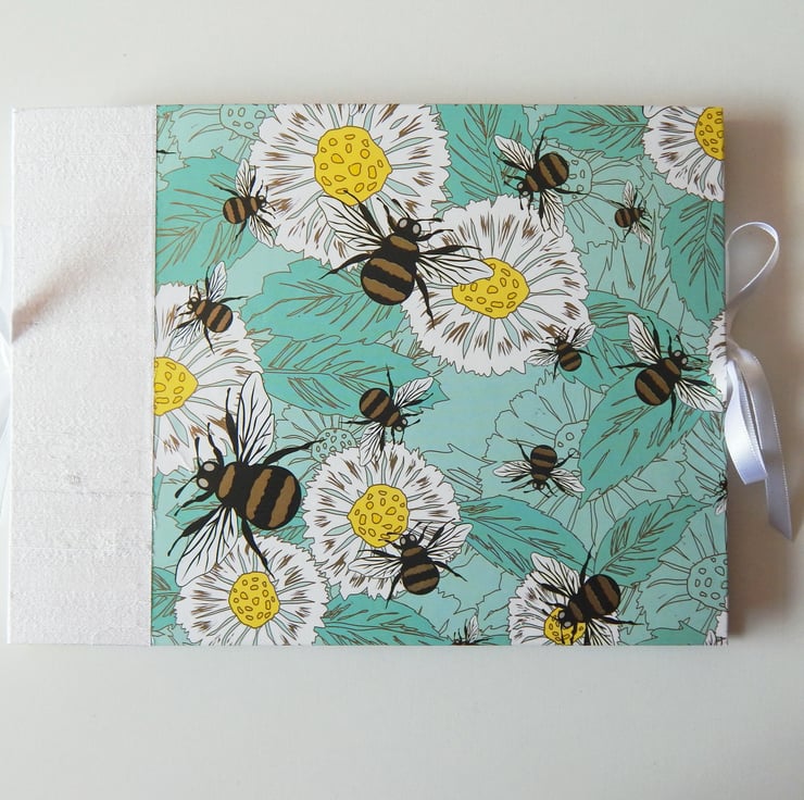 Bees & Daisies A5 Photo Book, Guest Book, B... - Folksy