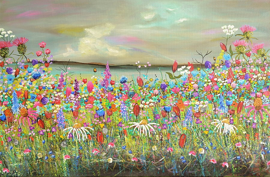 A Large Acrylic Painting of Loch Lomond. Ready ... - Folksy