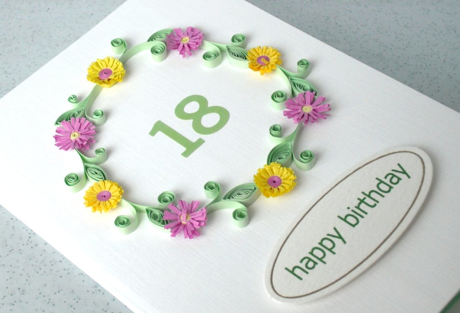 18th birthday card - Folksy