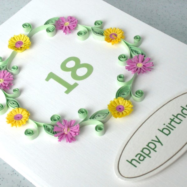 18th birthday card - Folksy