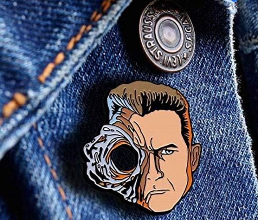 Terminator 2 Pin Badge - Folksy