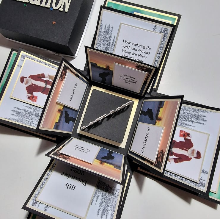 Exploding Occasions Box - Surprise Trip to LAPL... - Folksy